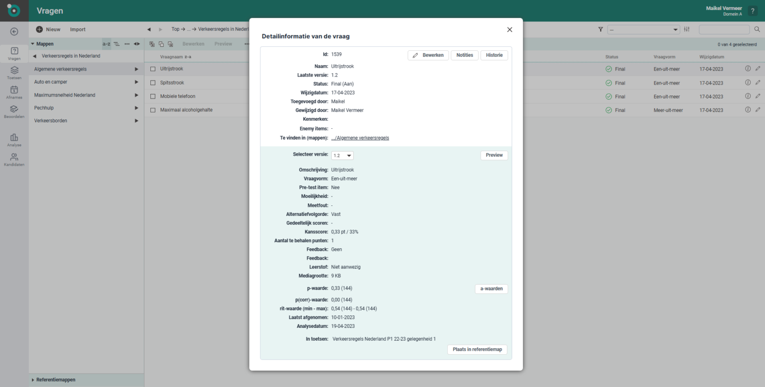 Digitaal toetsen met de toetssoftware van TestVision